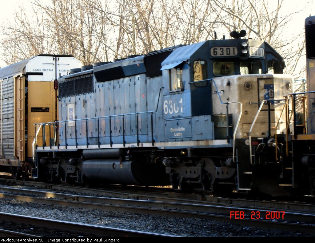 EMDX 6301 Ex- MILW 178 SD40-2 Feb 23, 2007